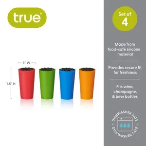 TRUE BRANDS Starburst Silicone Bottle Stoppers
