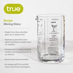 TRUE BRANDS Recipe Mixing Glass