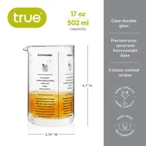 TRUE BRANDS Recipe Mixing Glass
