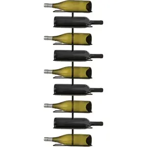 TRUE BRANDS Align Wall-mounted Wine Rack - Black