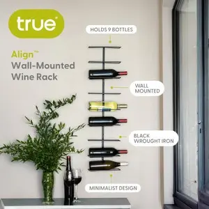TRUE BRANDS Align Wall-mounted Wine Rack