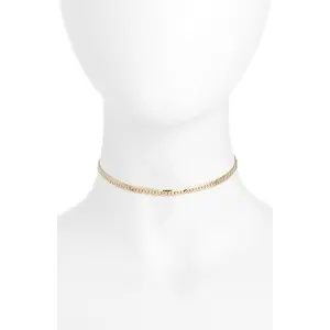 CHILD OF WILD Sicily Herringbone Chain Choker - Gold