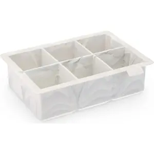 TRUE BRANDS Marbled Ice Cube Tray - White