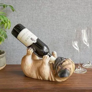 TRUE BRANDS Pug Wine Bottle Holder