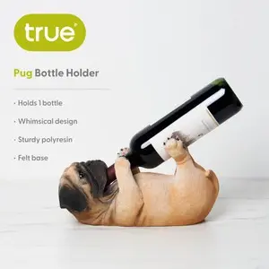 TRUE BRANDS Pug Wine Bottle Holder
