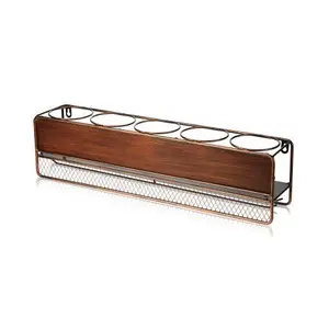 TRUE BRANDS Rustic Wine Shelf