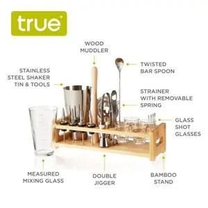 TRUE BRANDS 20 Piece Barware Set
