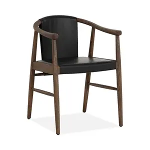 SUNPAN Aran Dining Armchair Leather - Onyx