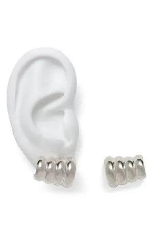 Lady Grey Scala Huggie Hoop Earrings