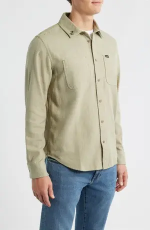 DARK SEAS Bergstrom Cotton Button-up Shirt - Grey