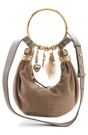 Chloé Mini Bracelet Suede Hobo Bag
