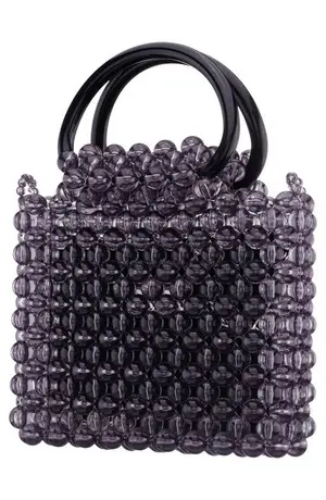 Nina Nylie Top Handle Bag - Smoke