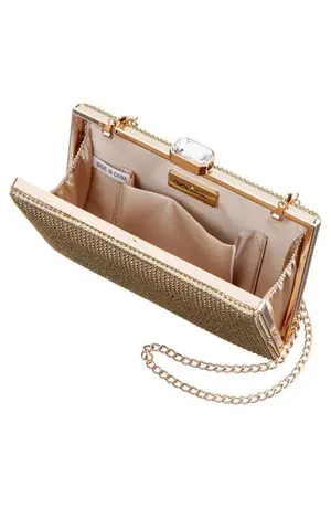 Nina Frame Clutch - Gold