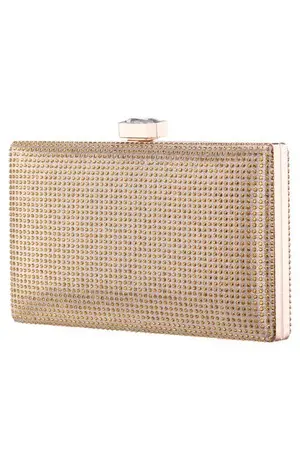 Nina Frame Clutch - Gold