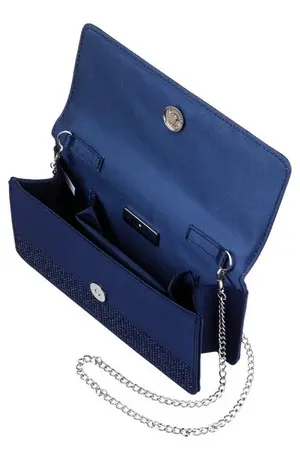 Nina Luca Top Handle Clutch - Navy