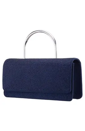 Nina Luca Top Handle Clutch - Navy