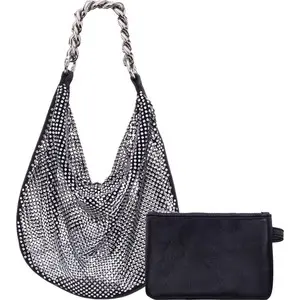Nina Racquel Shoulder Bag - Black