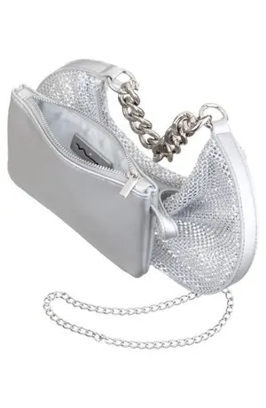 Nina Racquel Shoulder Bag - Silver