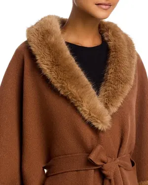 Alice + Olivia Joanne Sweater Coat - Camel