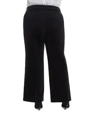 NYDJ Teresa Wide-leg Corduroy Trousers - Black