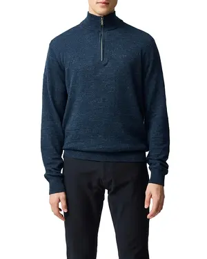 Rodd & Gunn Fortrose Knit Quarter Zip Sweater - Midnight