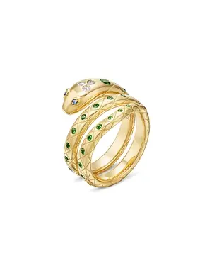Temple St. Clair 18k Yellow Delphi Serpent Wrap Ring - Gold