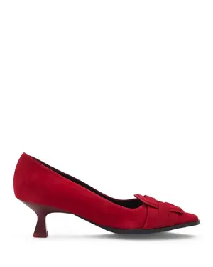Aquatalia Aloha Pumps - Cherry Suede