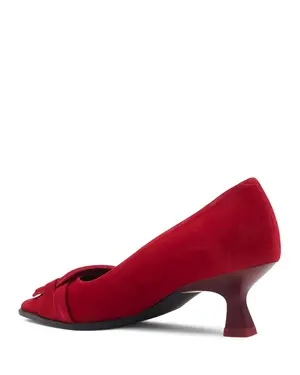 Aquatalia Aloha Pumps - Cherry Suede