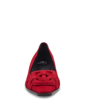 Aquatalia Aloha Pumps - Cherry Suede