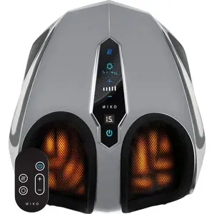 MIKO Shiatsu Foot Massager With Heat5 Settings Silver