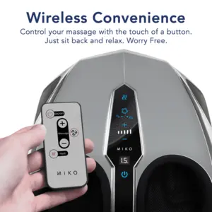 MIKO Shiatsu Foot Massager With Heat5 Settings - Silver