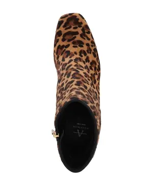 Aquatalia Domani Print Ankle Boots - Leopard