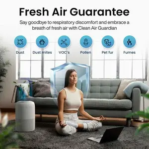 MIKO Smart True Hepa Air Purifier With App Controlcovers Up To 770 Sq. Ft - Grey