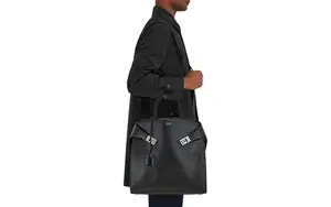 FERRAGAMO Hugsidney Leather Bag - Nero