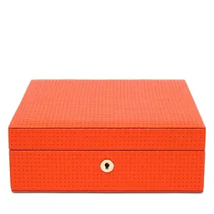 RAPPORT LONDON Charlotte Leather Jewelry Box - Orange