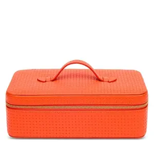 RAPPORT LONDON Charlotte Leather Jewelry Case - Orange