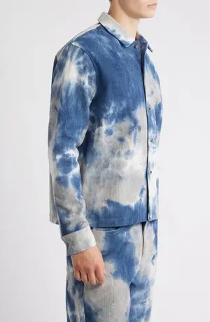 RIZORT Curtis Tie Dye Denim Shirt Jacket