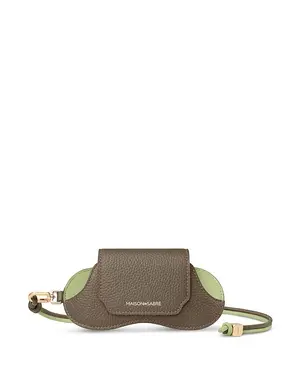 MAISON DE SABRE Leather Sunglasses Sling Case - Cashmere Matcha