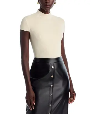 Elie Tahari The Ramona Rib Top