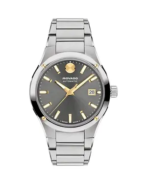 Movado Museum Imperiale Watch, 40mm - Gray/silver
