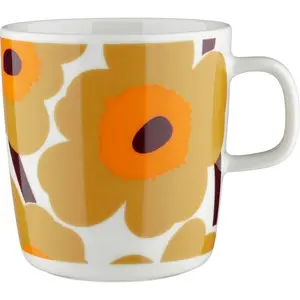 Marimekko Unikko Coffee Mug - White Caramel Warm