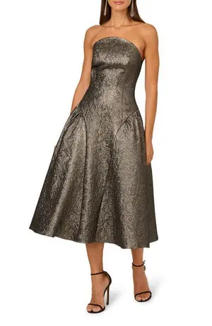 Adrianna Papell Metallic Cocktail Dresses
