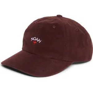 NOAH Cotton Moleskin Baseball Cap - Pinot