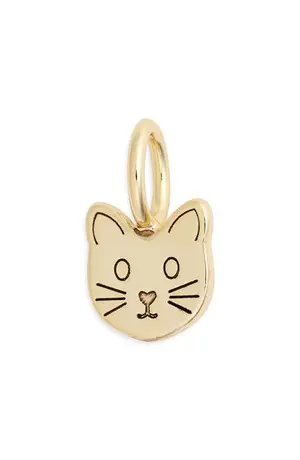 THE SIS KISS Kitten Charm - Gold