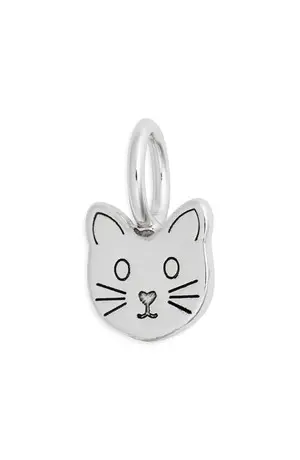 THE SIS KISS Kitten Charm Silver