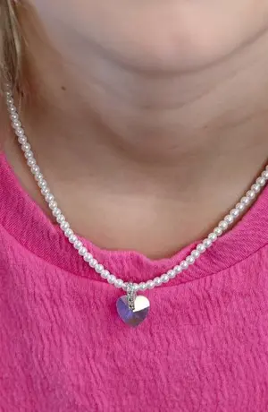 THE SIS KISS Enchanted Heart Charm - Silver