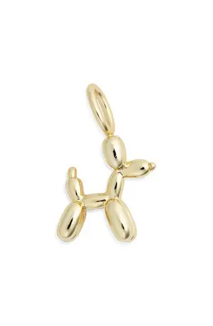 THE SIS KISS Balloon Dog Charm - Gold