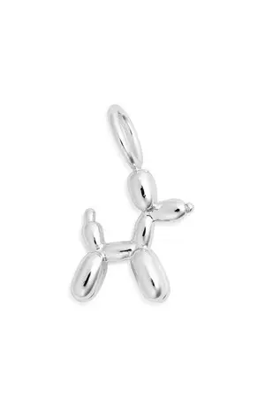 THE SIS KISS Balloon Dog Charm - Silver