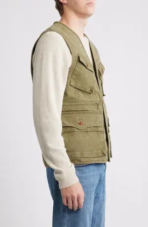 SCHOTT Stonewashed Compound Cotton Vest