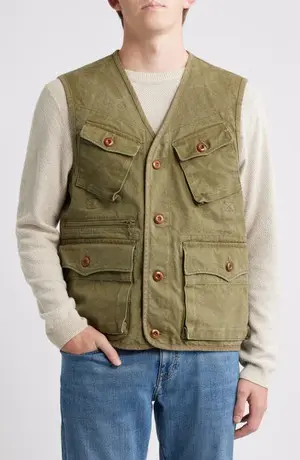 SCHOTT Stonewashed Compound Cotton Vest